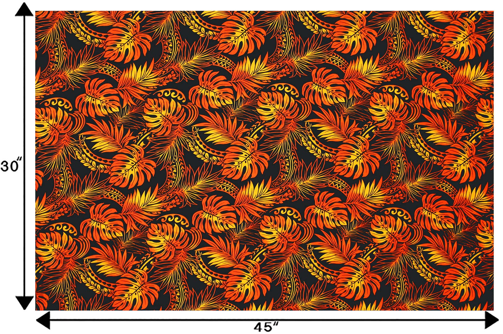PAC1437 Black/Red – Hawaii Fabric Mart