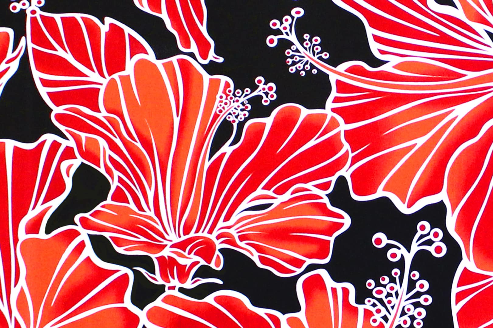 PAB1021 Black/Red – Hawaii Fabric Mart
